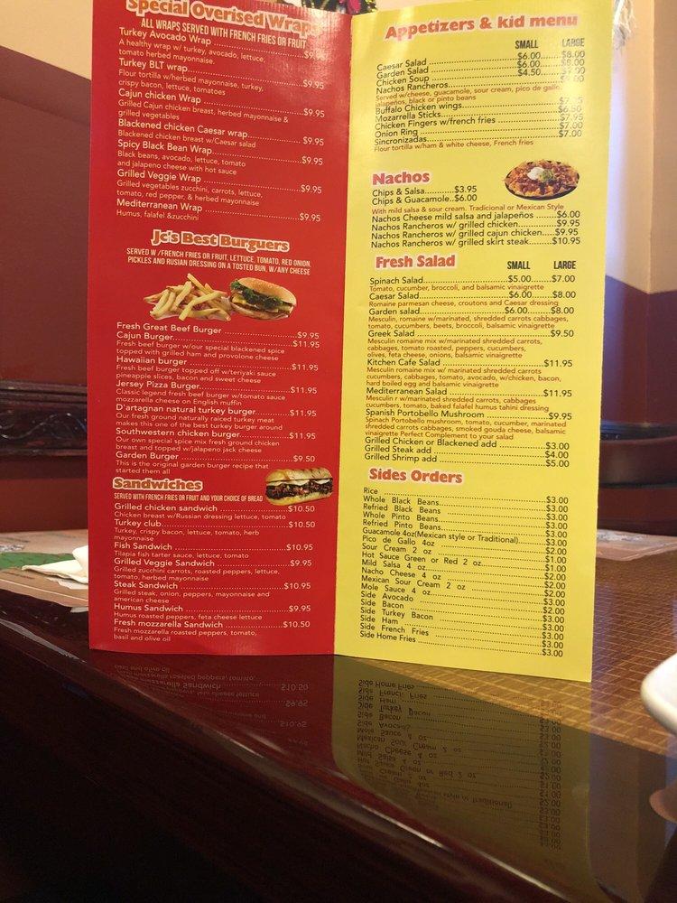Menu at Viva Mexico restaurant, Jersey City
