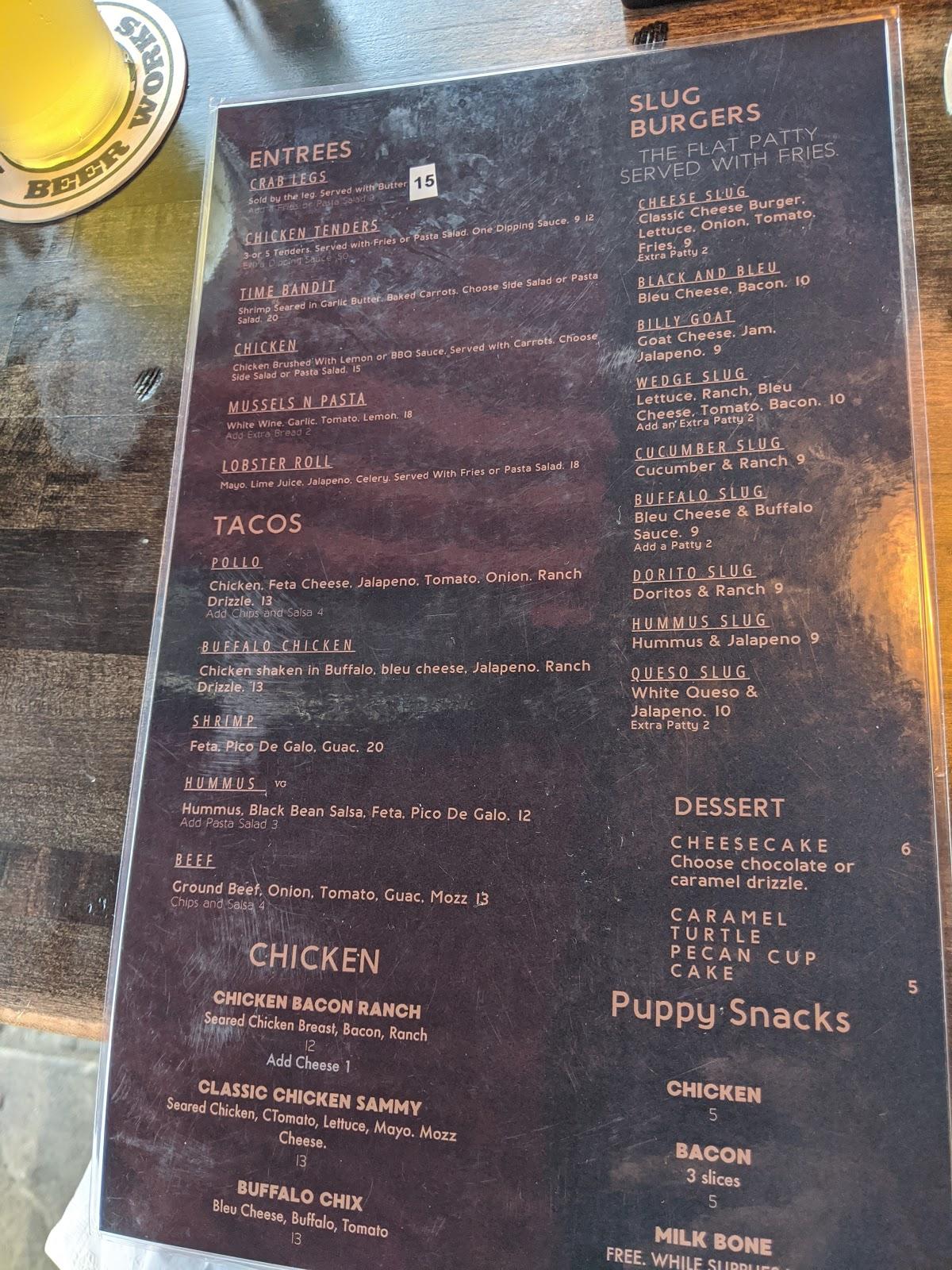 Menu at The Goat pub & bar, Carmel