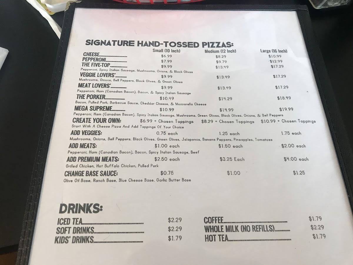 Menu at Stephano's Southland Restaurant, Sheffield