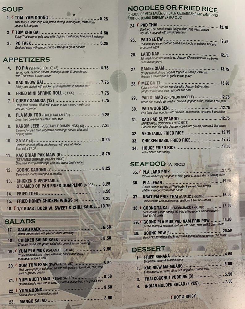 Menu At Basil Leaf Grill Restaurant Baldwin