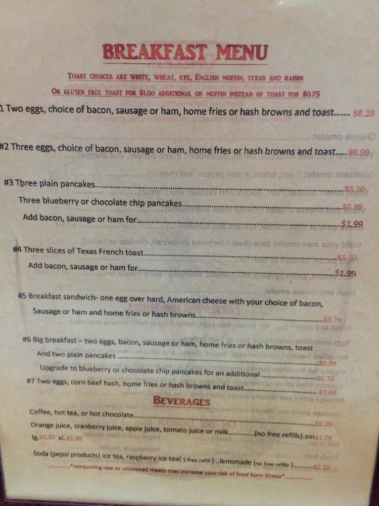 Menu at Fairground Cafe, Topsham
