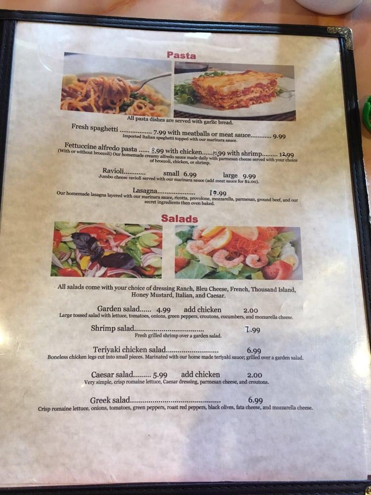 Menu at Ryan's Famous Pizza & Subs pizzeria, Beaufort