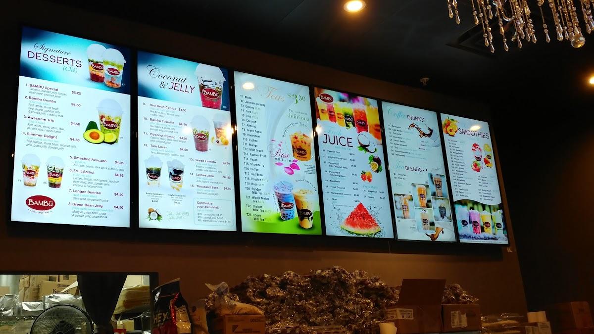 Menu at BAMBU Desserts & Drinks, Kent