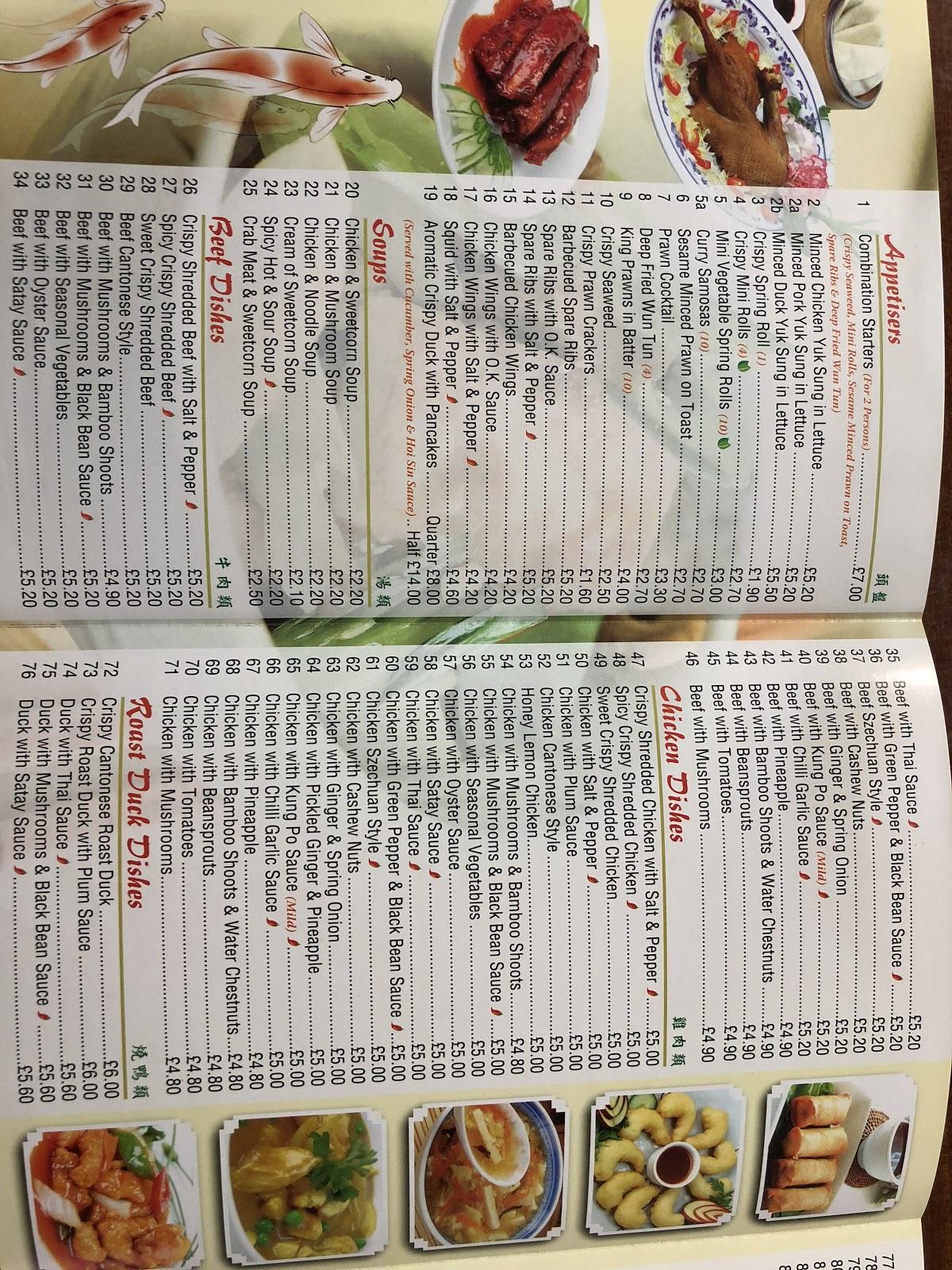 Menu at Golden Fish fast food, Stourbridge, 51 Stourbridge Rd