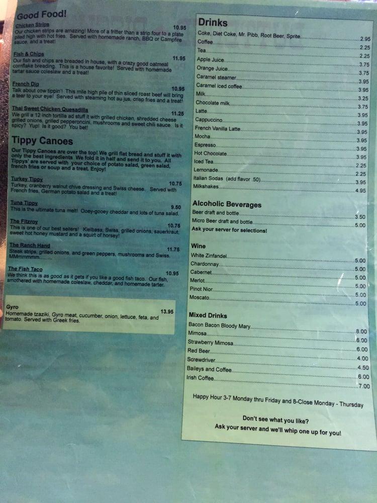 Menu at The Buttered Biscuit restaurant, Sumner
