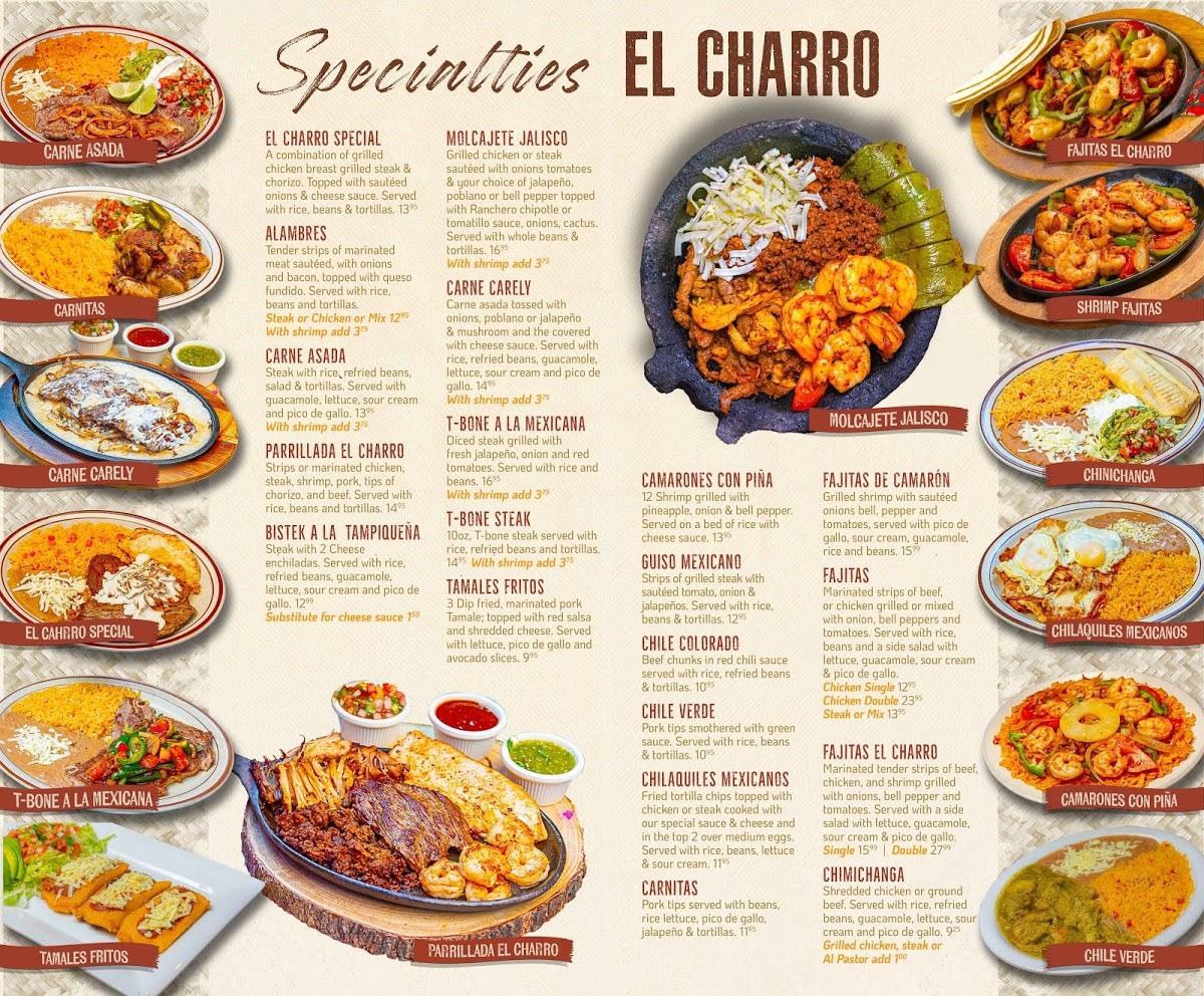 Menu at El Charro Bar and Grill, Maumelle