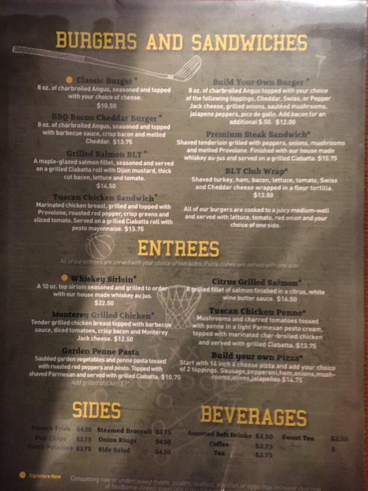 Menu at Victory Bar and Grill, Richmond, Commerce Rd