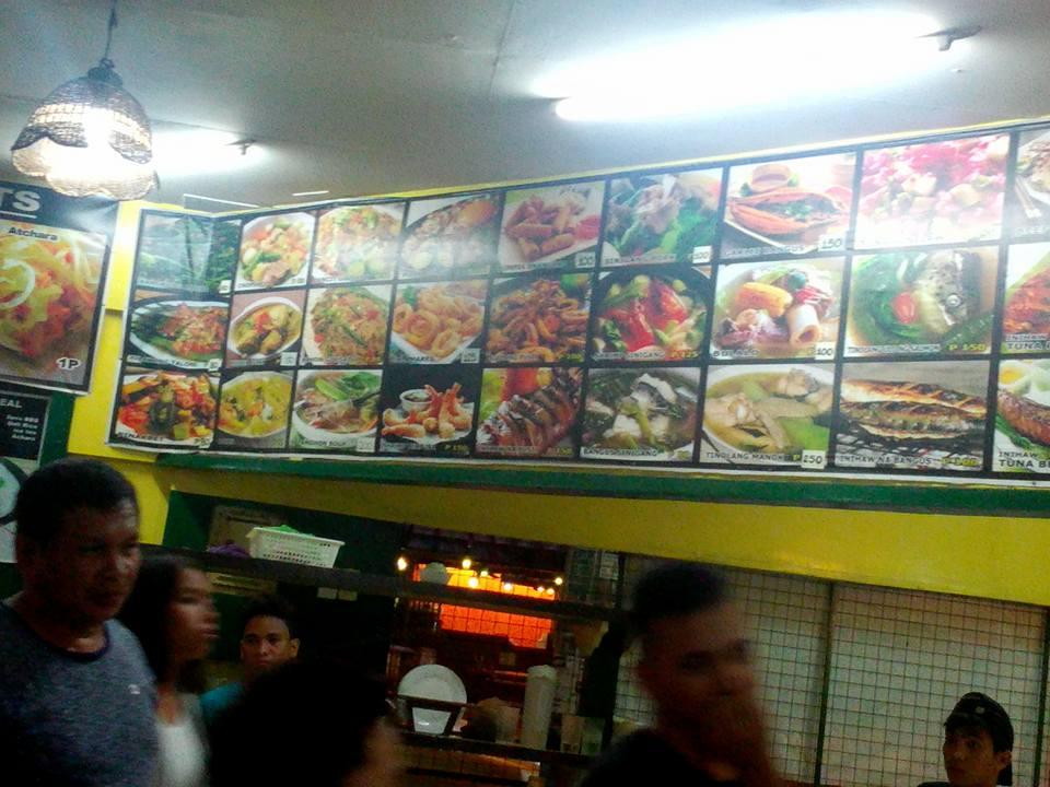 Menu at BALAMBAN LIEMPO restaurant, Davao City, J. Camus Street