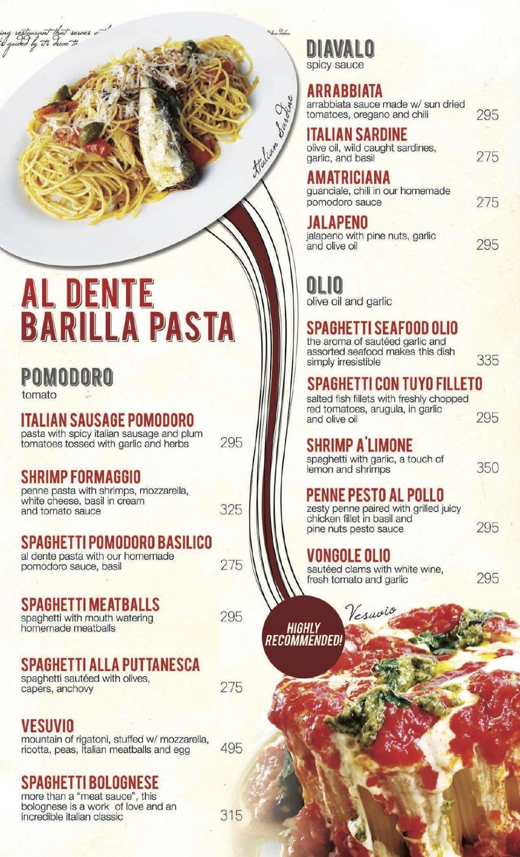 Menu at Mama Lou's Italian Kitchen - Evia Lifestyle Center restaurant ...