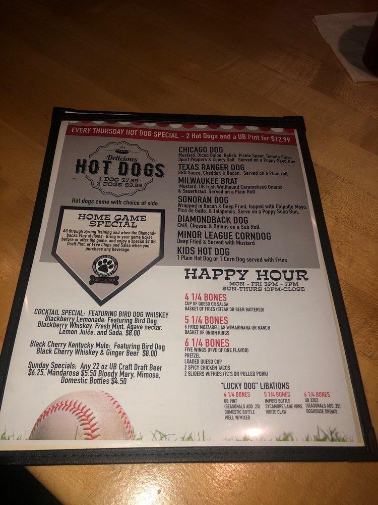 Menu at Uncle Bear's Grill & Tap - Baseline pub & bar, Mesa, E Baseline ...