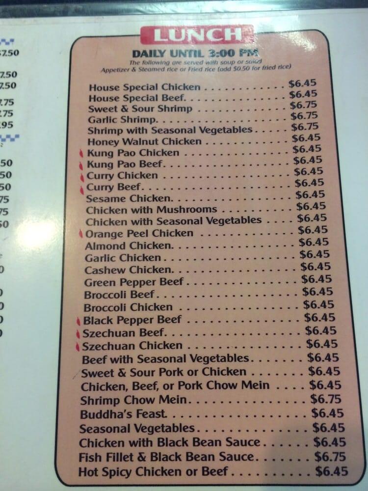 Menu at Quick Wok restaurant, San Diego, Rancho Carmel Dr UNIT 104