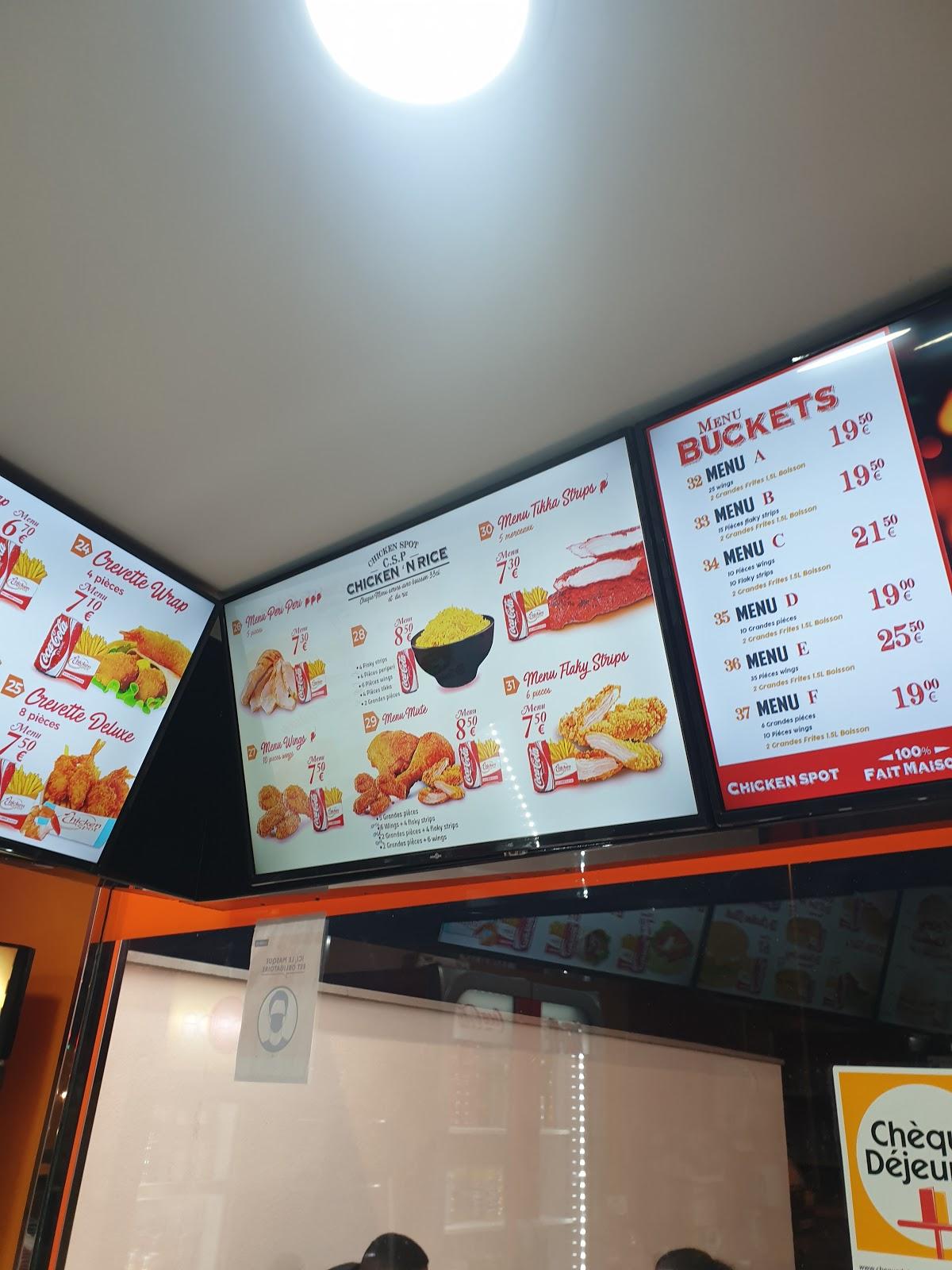 Menu at Chicken Spot restaurant, Carrières-sous-Poissy