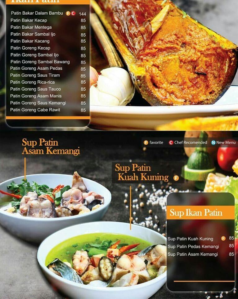 Menu at Restoran Karimata restaurant, Curug Kulon