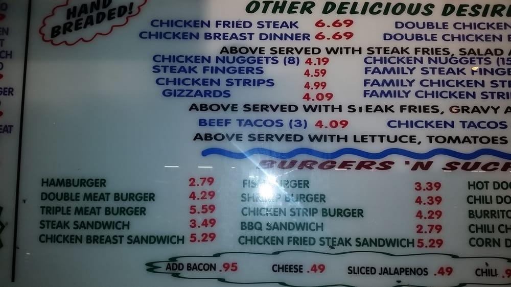Carta del restaurante Johnny's Food To Go, Corpus Christi