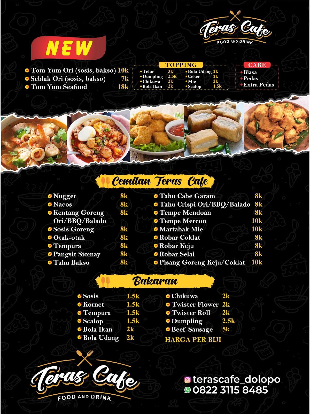 Carta de Teras cafe dolopo, Ketawang