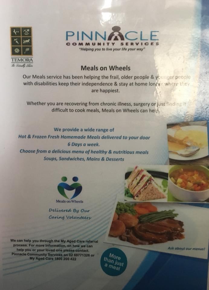 Carta de White Rose Cafe, Temora