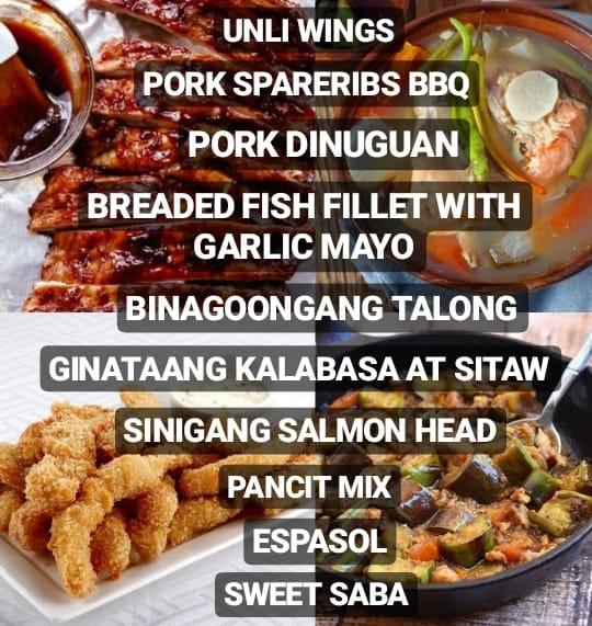 Menu at Balai Tiaong Resort & Cafe, Guiguinto