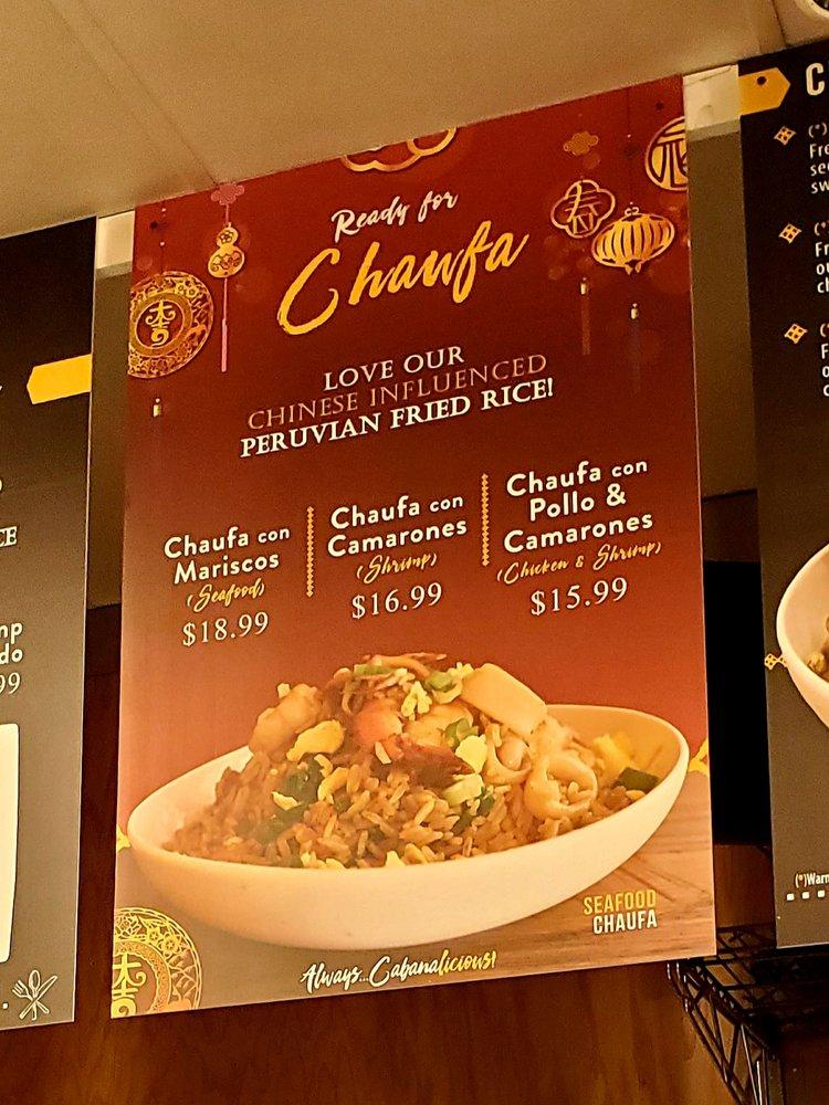 Menu at Pollo Cabana restaurant, Greenbelt, Greenbelt Rd