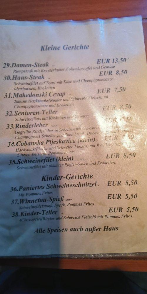 Speisekarte von Bosna restaurant, Laboe