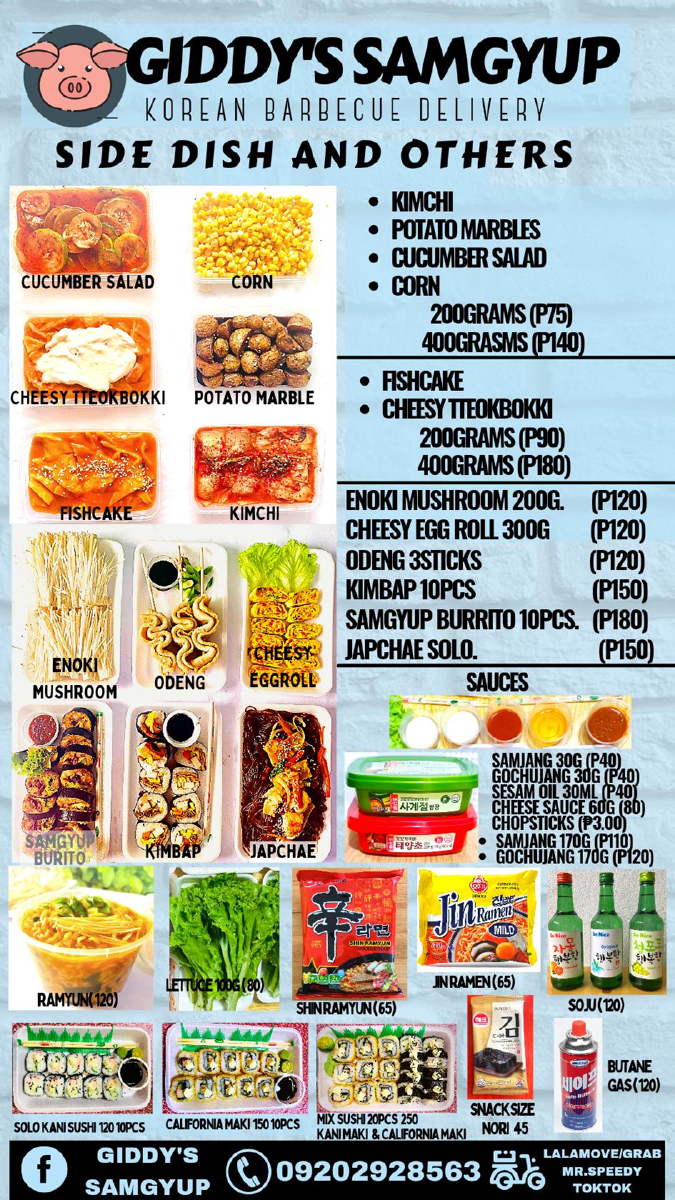 Carta del restaurante TELAY SAMGYUP, Ciudad Quezon