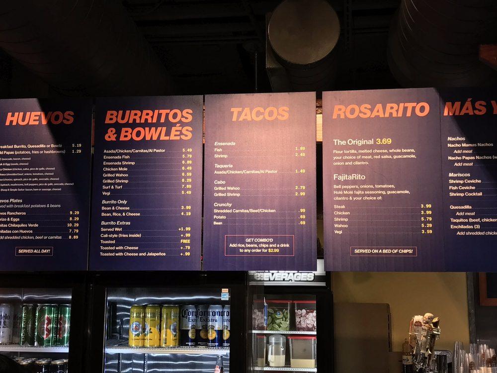 Menu at Holé Molé restaurant, Costa Mesa, Adams Ave unit b