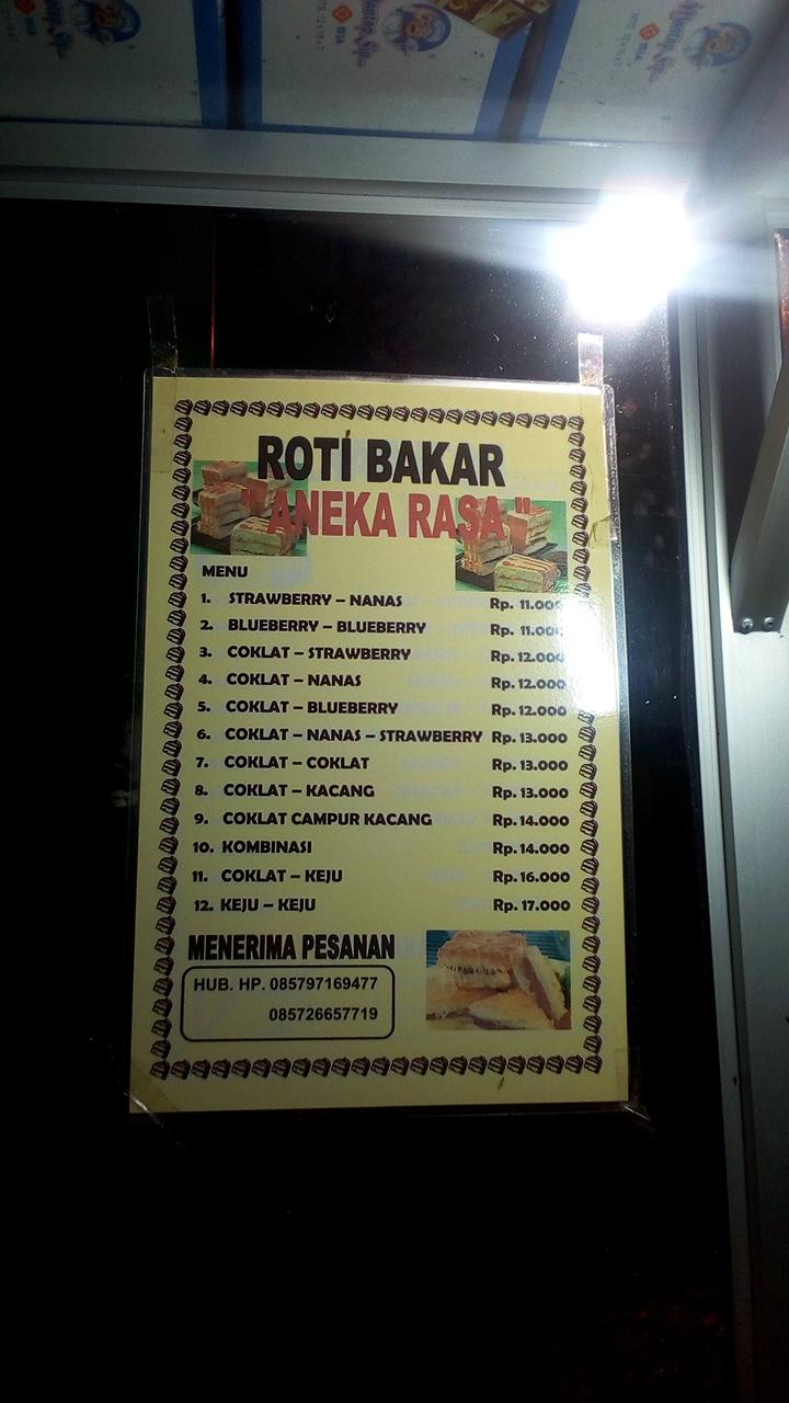 Menu at Roti Bakar Aneka Rasa Lebaksiu, Yamansari