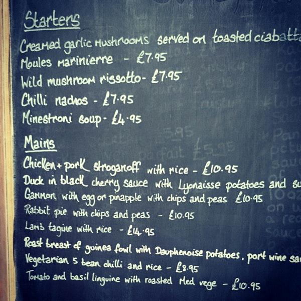 Menu at The Kings Arms pub & bar, Wakefield, Heath Heath Common