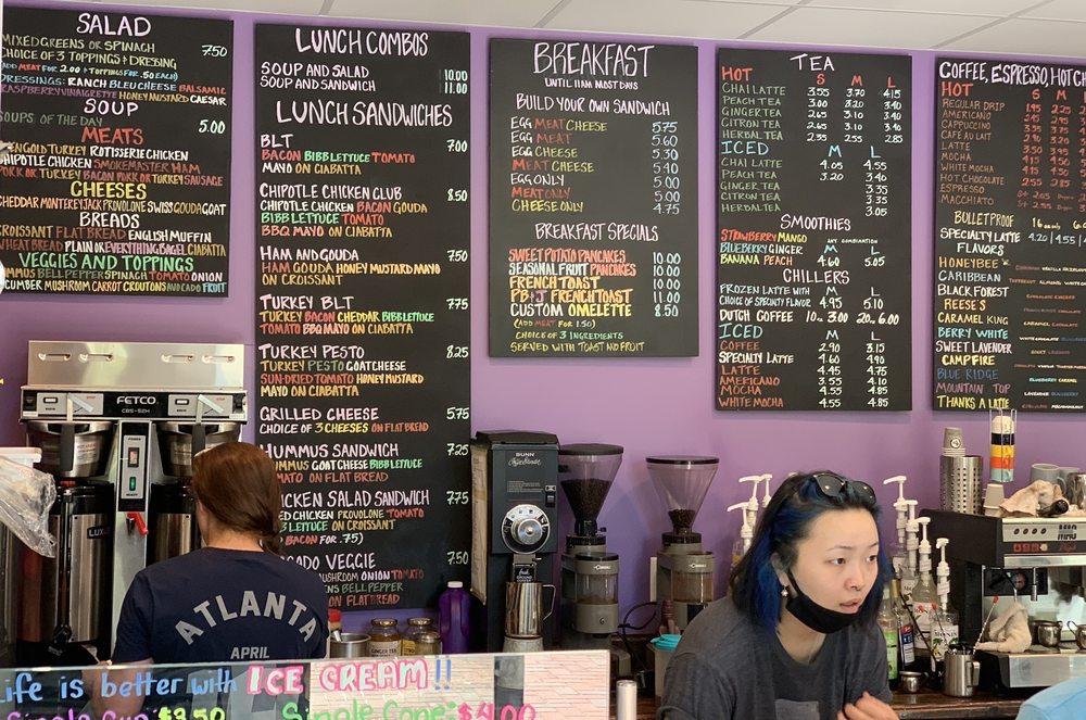 Menu at Cafe Lucia, Roswell