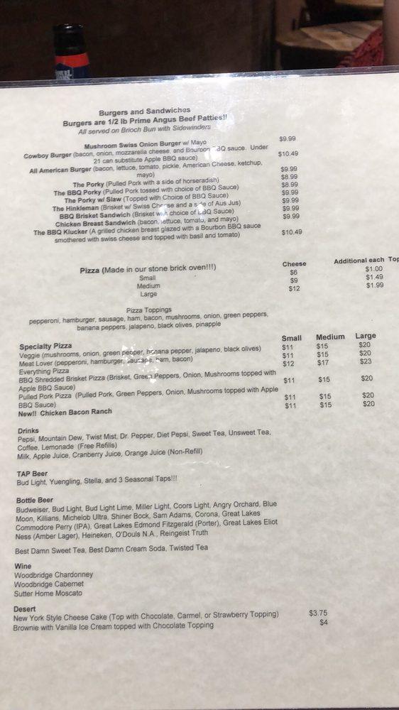 Menu at Cheers 2 U pub & bar, Upper Sandusky