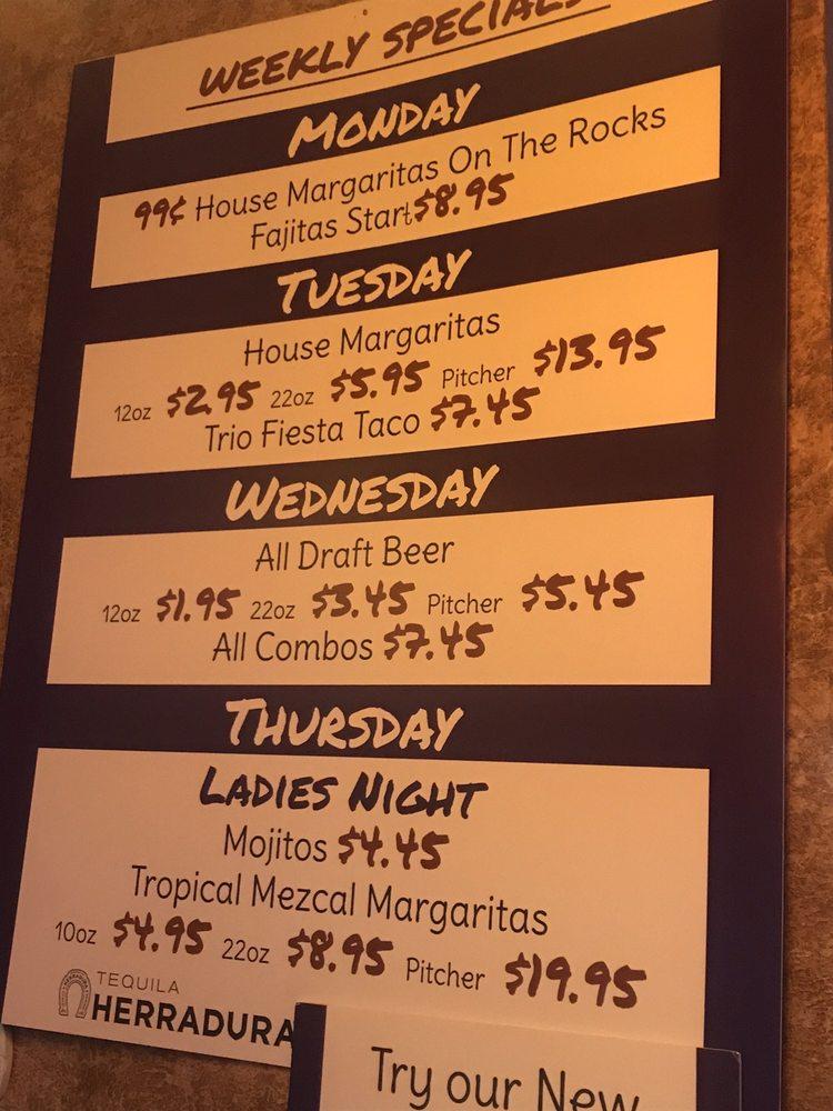Menu at Luna Maya Mexican Cantina restaurant, Kennesaw