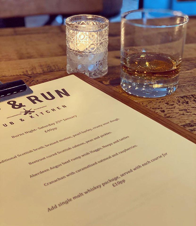 Menu at The Tap & Run pub & bar, Old Dalby