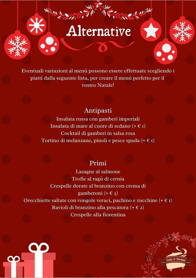 Menu at Cotto e Portato restaurant, Rome
