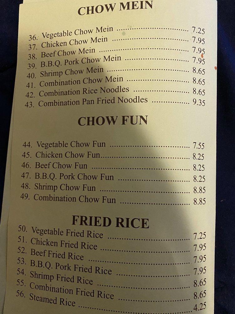 Menu at Combo Express restaurant, Vallejo