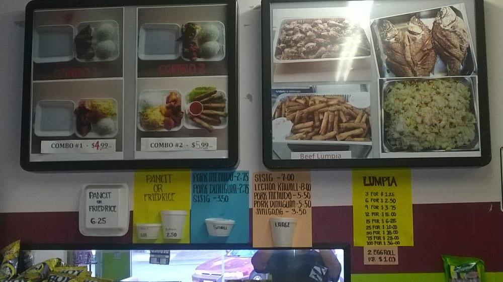 Menu at Fredcel Lumpias & Catering restaurant, San Diego