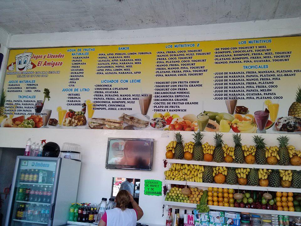 Carta del café Jugos y Licuados el Amigazo : ), Mazatlán