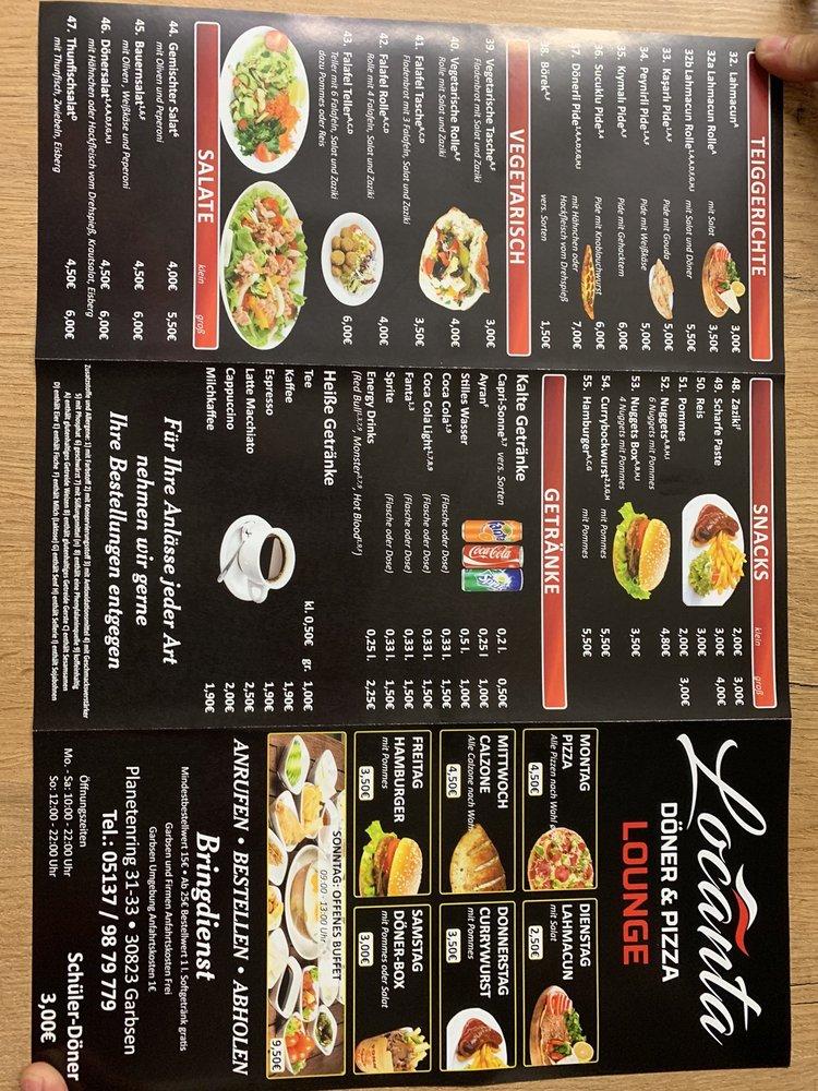 Menu au Locanta Döner & Pizza, Garbsen