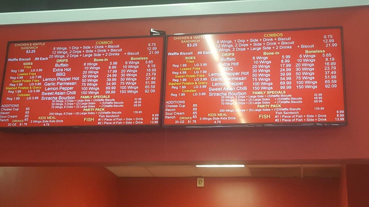 Menu at The Chicken Box lounge & bar, Louisville