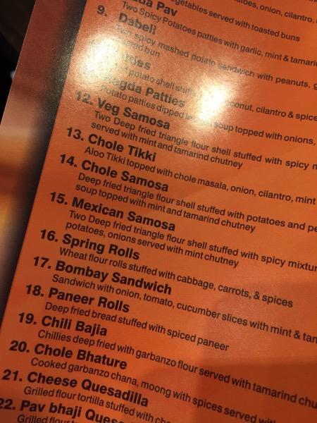 Menu at OM Indian Bistro Restaurant, Phoenix