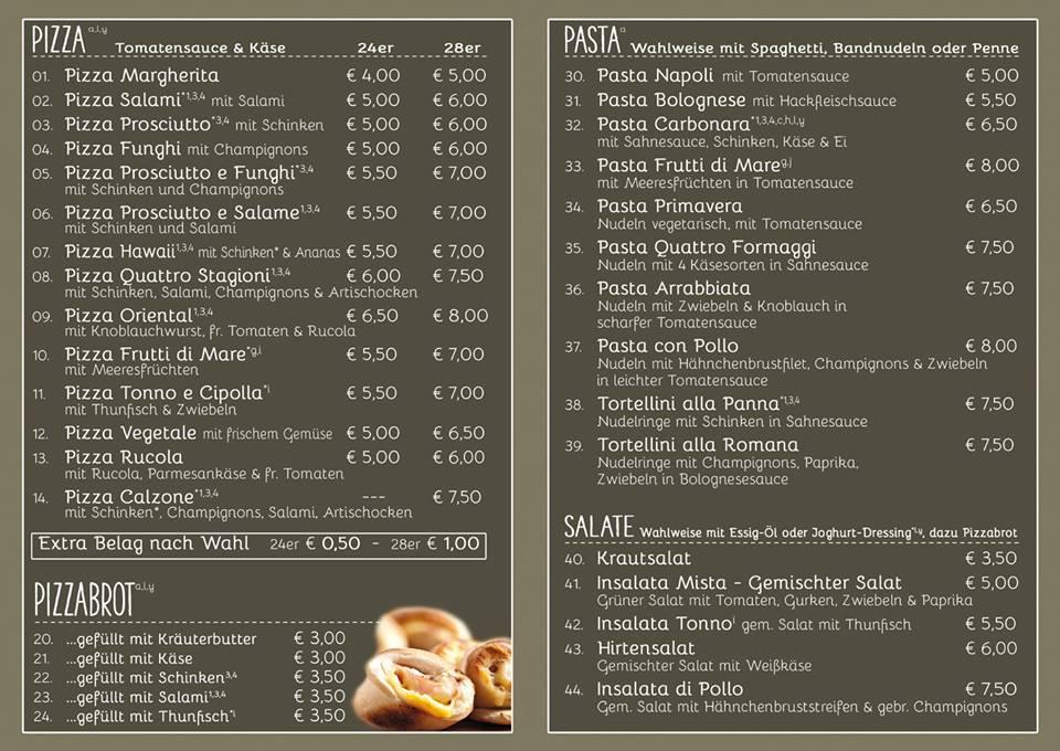 Menu at Kismet.Gastro restaurant, Hagen