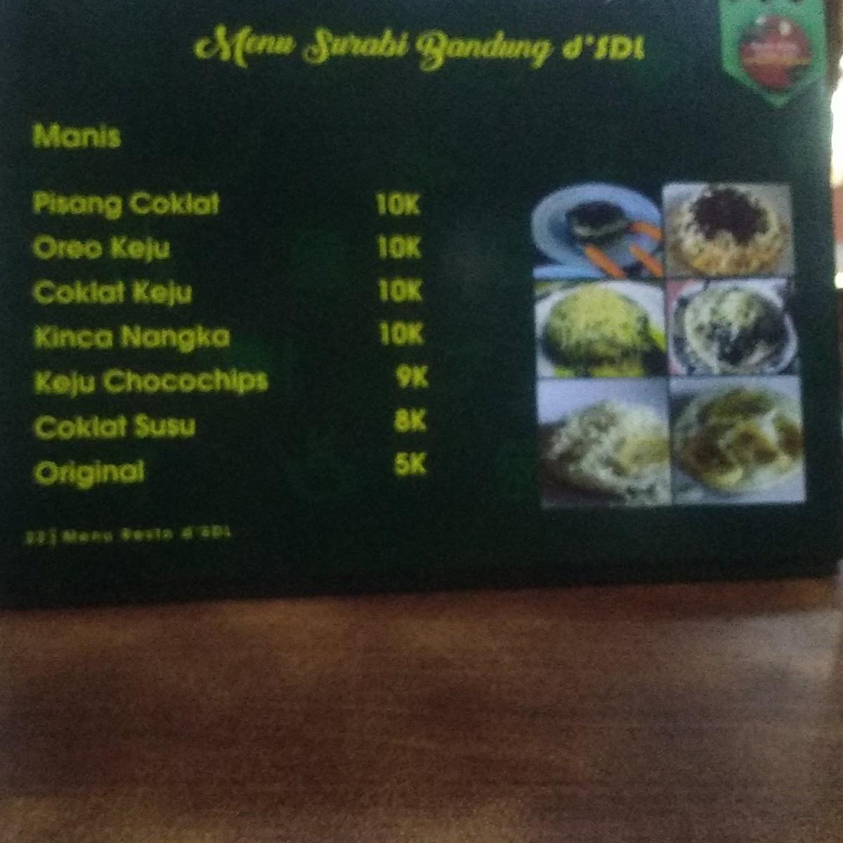 Menu at Resto d’SDL - Ayam Ngumpet & Sate Goreng restaurant, South Jakarta