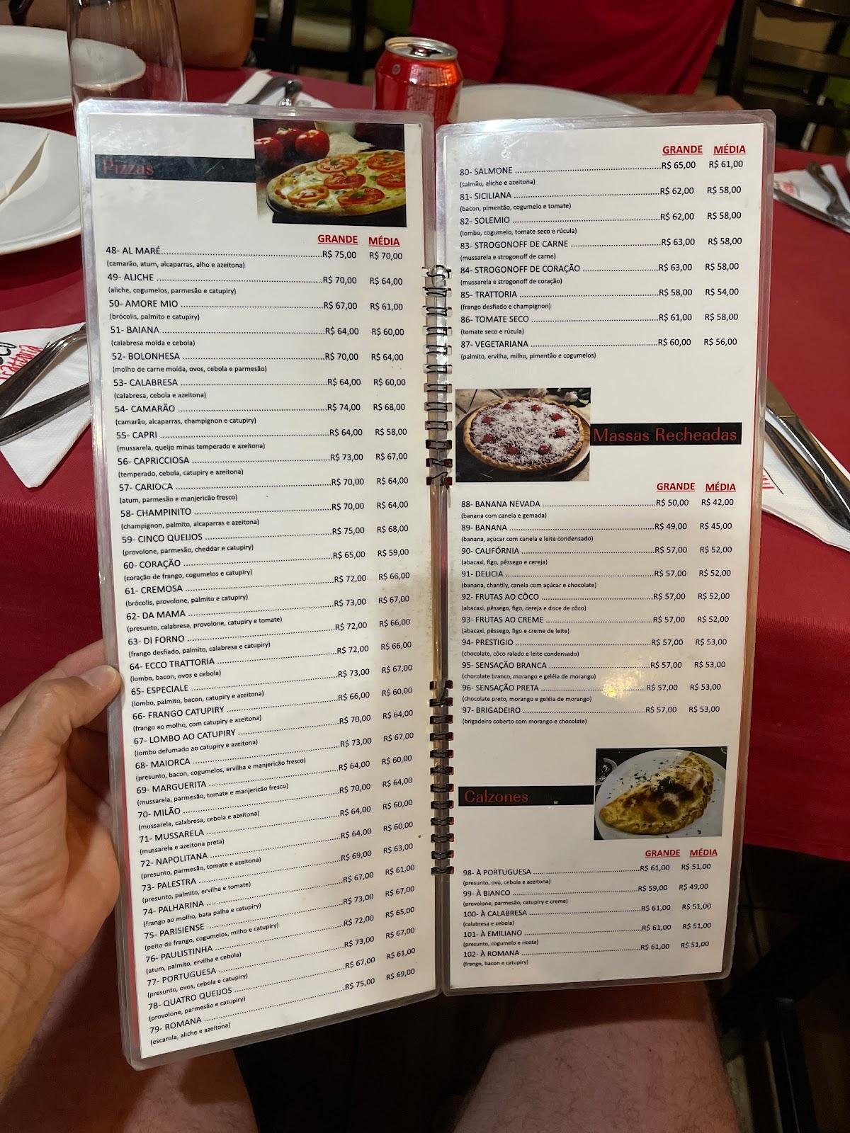Menu em Ecco Trattoria restaurante, Florianópolis
