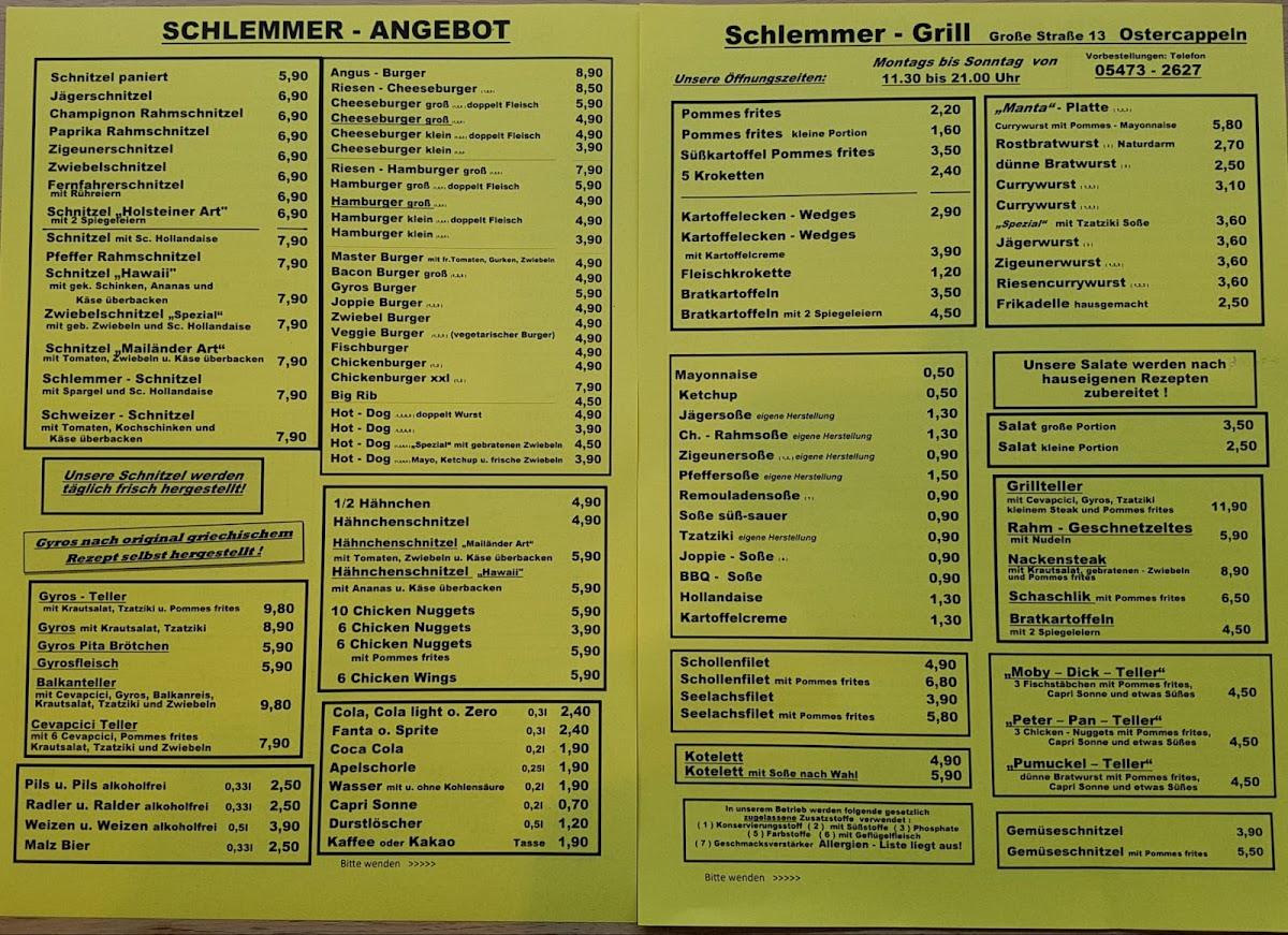 Schlemmer Müllerland Speisekarte – FDOMF
