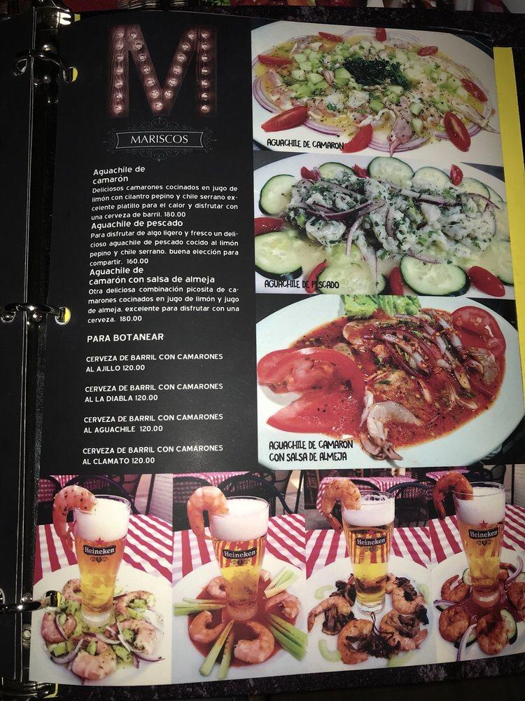 Carta de Angus Bar, Guanajuato