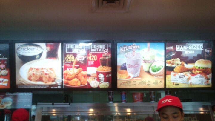 Menu at KFC restaurant, Antipolo, Circumferencial Rd