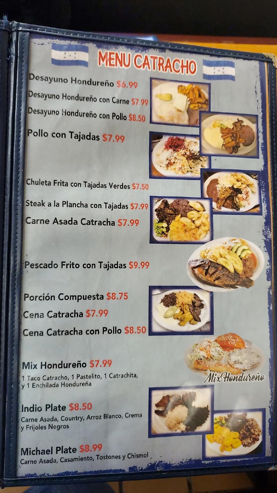 Menu at Las Minas Cafe, San Antonio, Blanco Rd