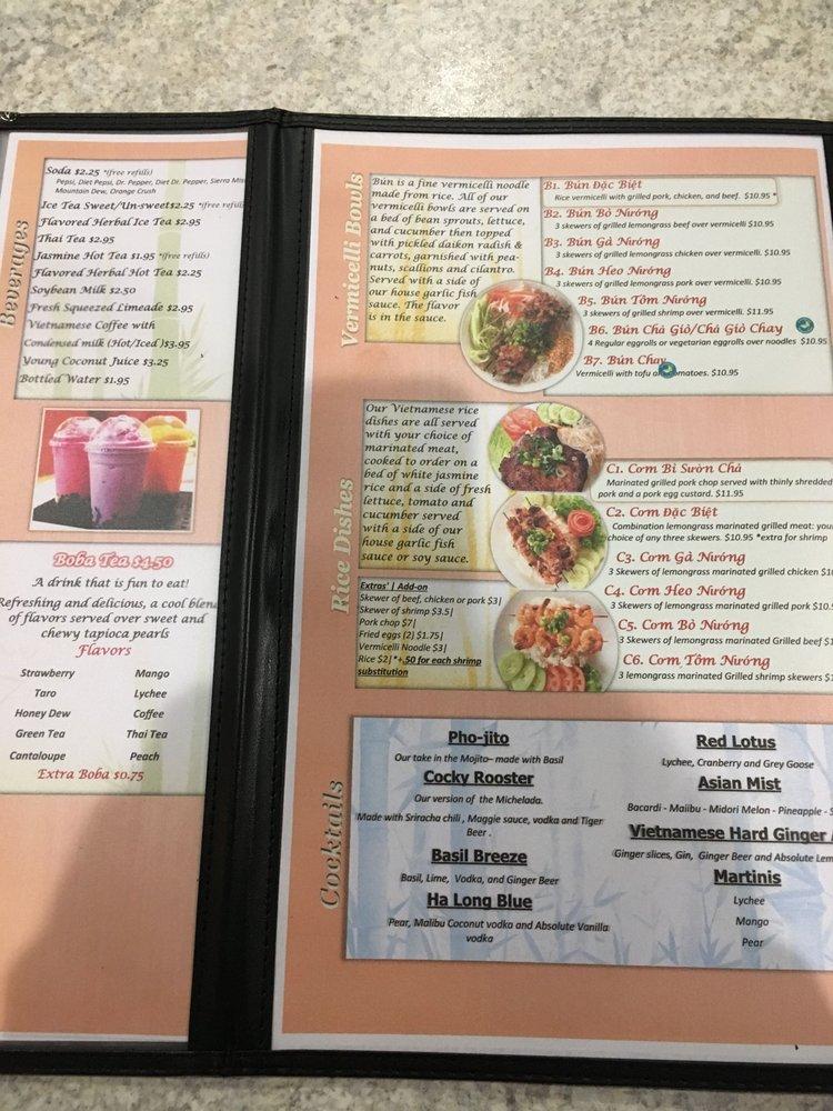 Menu at Pho 79 Vietnamese Noodle Shop restaurant, Williamsburg