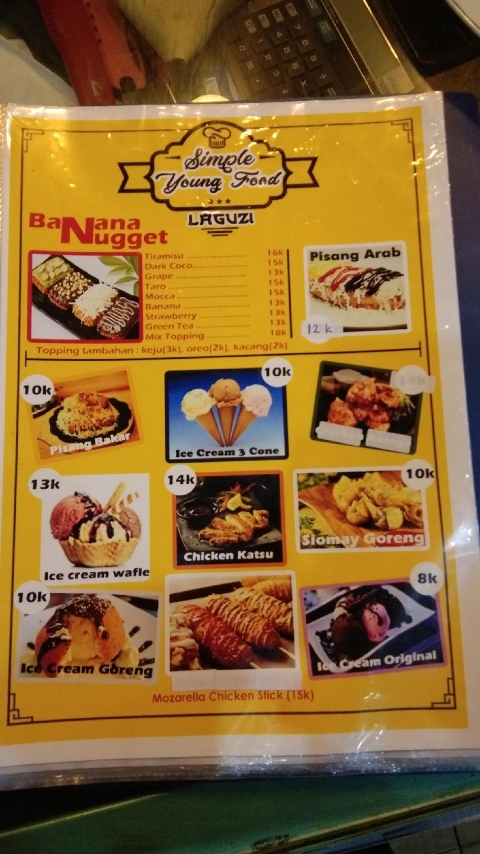 Menu at Cafe SMK Teaching Factory SMKN 1 Cibadak, Batununggal