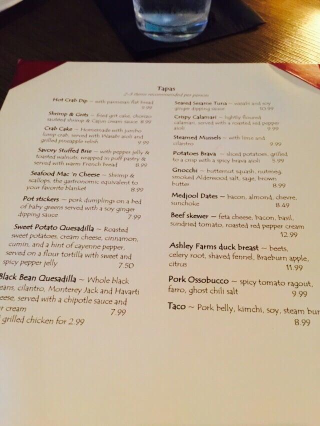 Menu at Circa 81 pub & bar, Morehead City