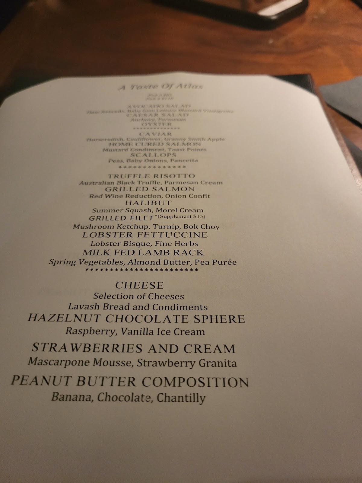 Menu at The Garden Room pub & bar, Atlanta