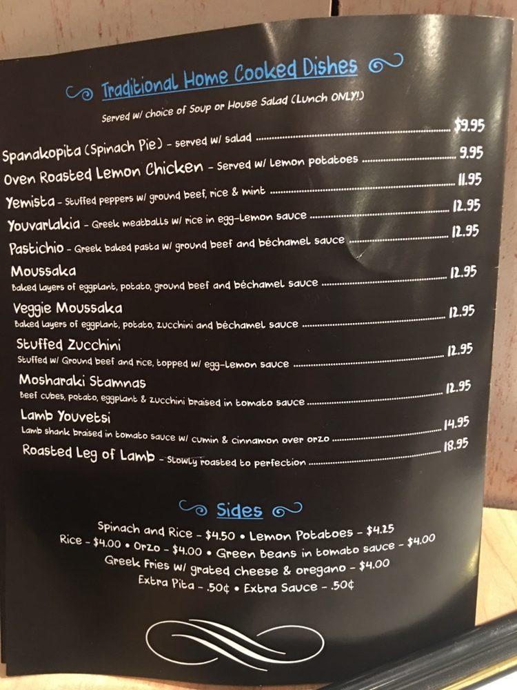 Menu at Greek Spot The Restaurant, Red Bank
